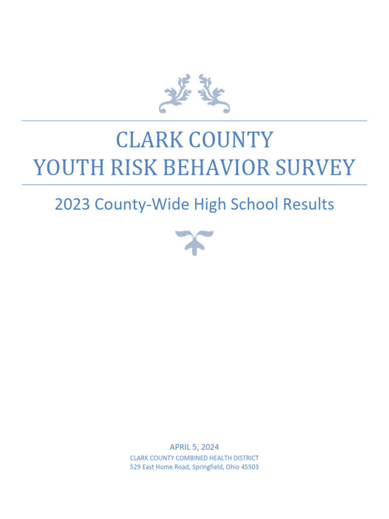 2023 YRBS County Wide HS Data Reportnew | PDF | Body Mass Index