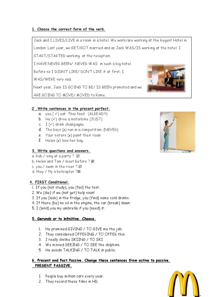 English Grammar Practice Exercises | PDF