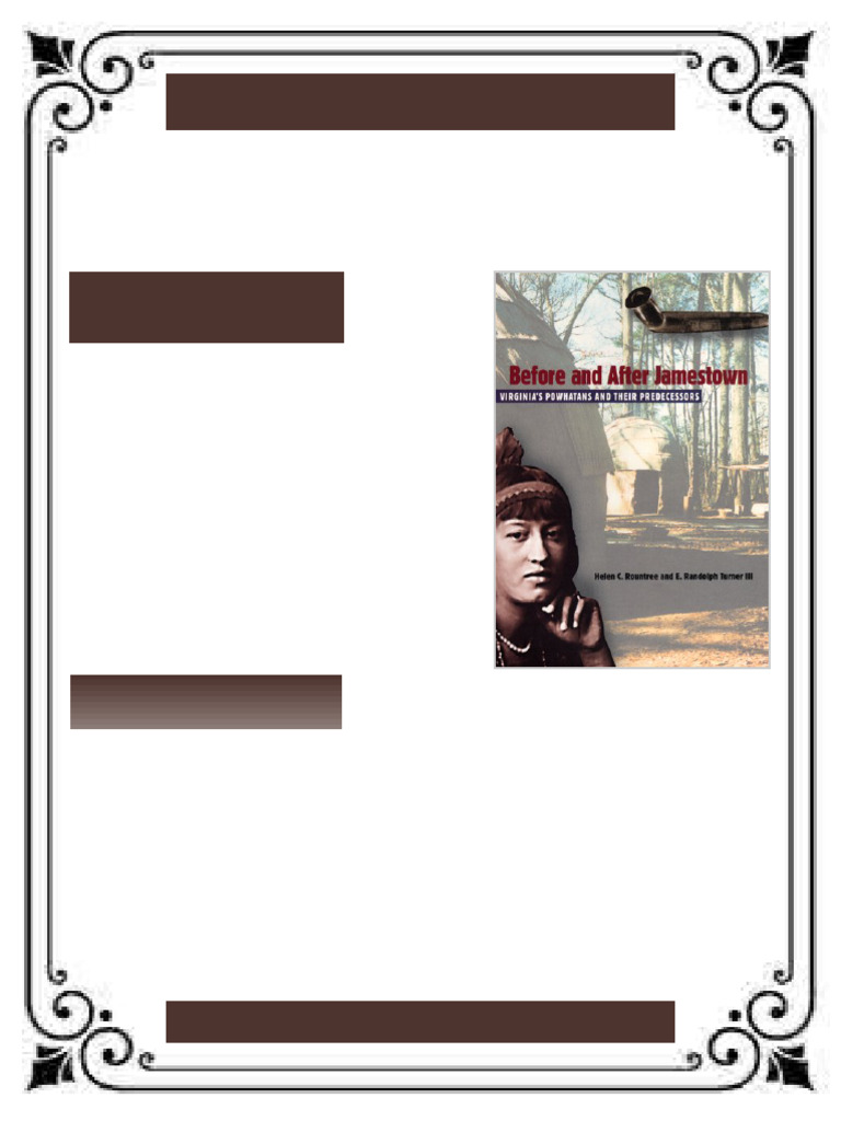 Before and After Jamestown Virginia s Powhatans and Their Predecessors ...