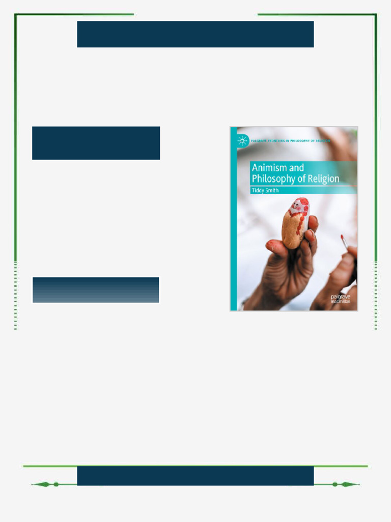 Animism and Philosophy of Religion Tiddy Smith ebook fully enhanced ...