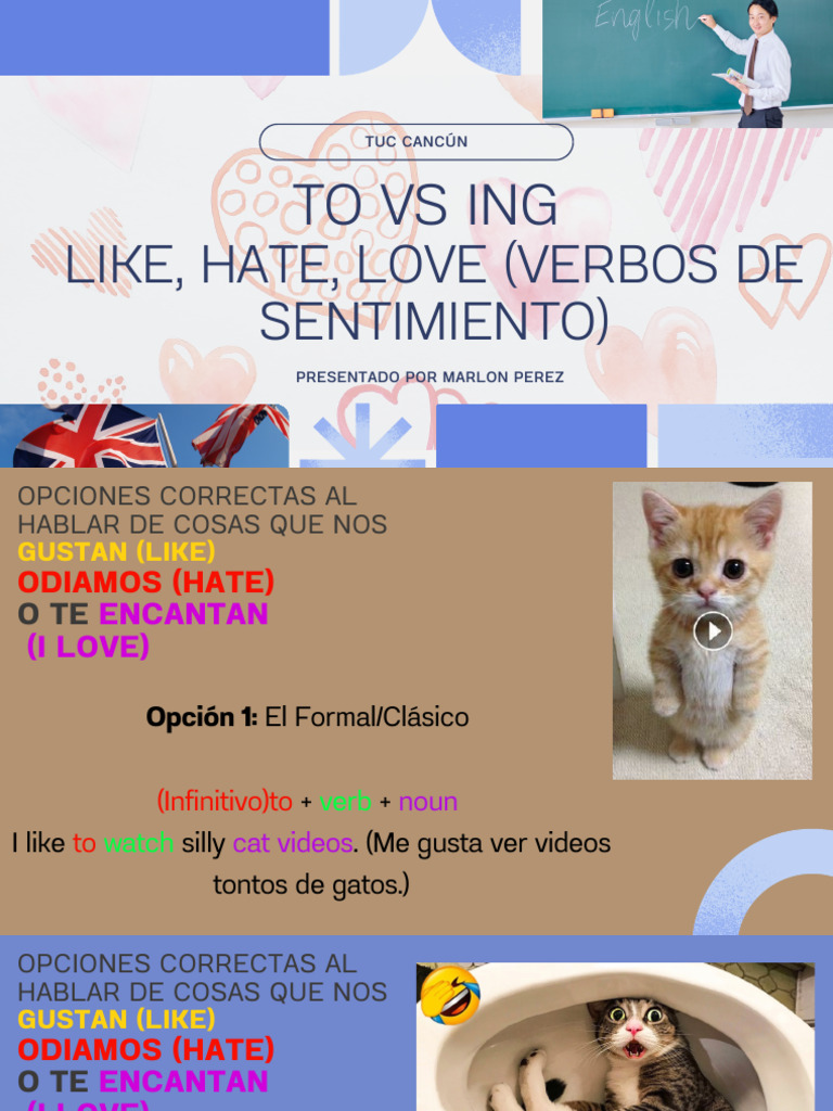 Gerundio vs Infinitivo | PDF