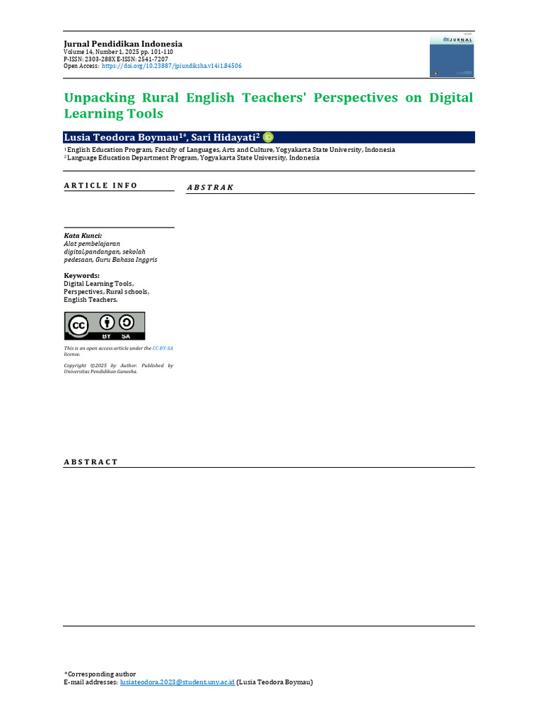 10.+JPI+VOL.+14+NO.+1+Lusia+Teodora+Boymau+101 110 | PDF | Teachers ...