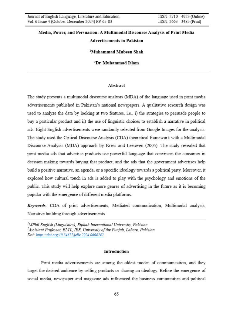 242-Article Text-615-1-10-20241228-1 | PDF | Advertising | Narrative