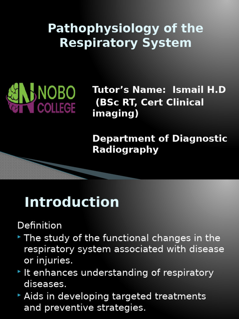 Respiratory System Pathophysiology Guide | PDF | Respiratory Diseases ...
