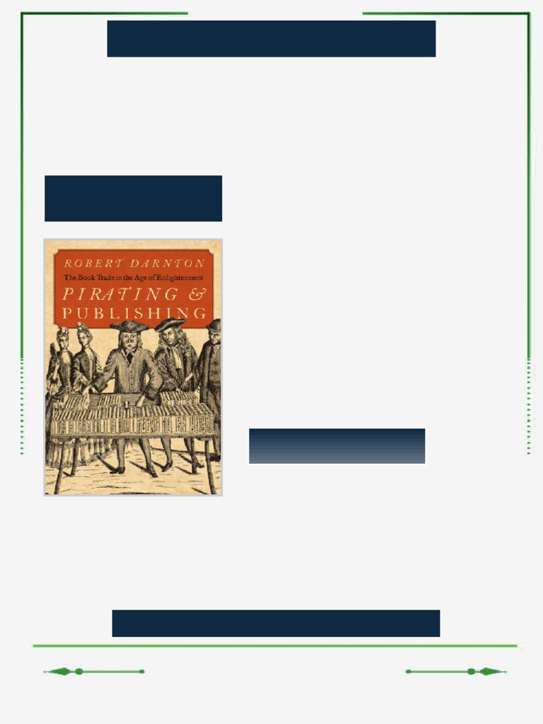 Pirating And Publishing: The Book Trade In The Age Of Enlightenment 1st ...