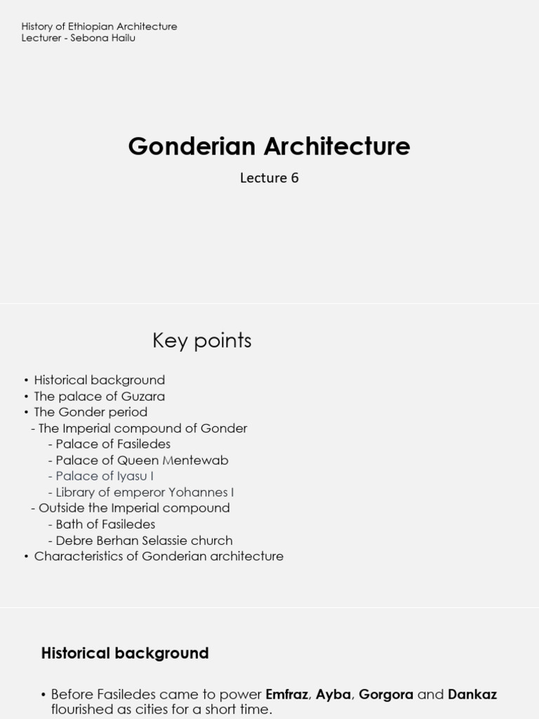 Gonderian Architecture: History & Features | PDF
