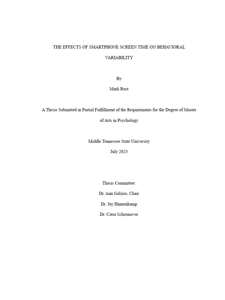 ADHD Behavioral Variability | PDF | Attention Deficit Hyperactivity ...