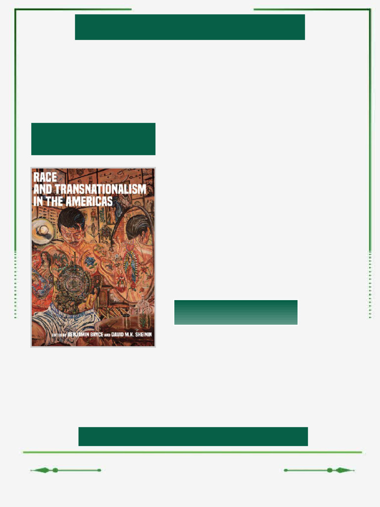 Race and Transnationalism in the Americas 1st Edition Benjamin Bryce ...