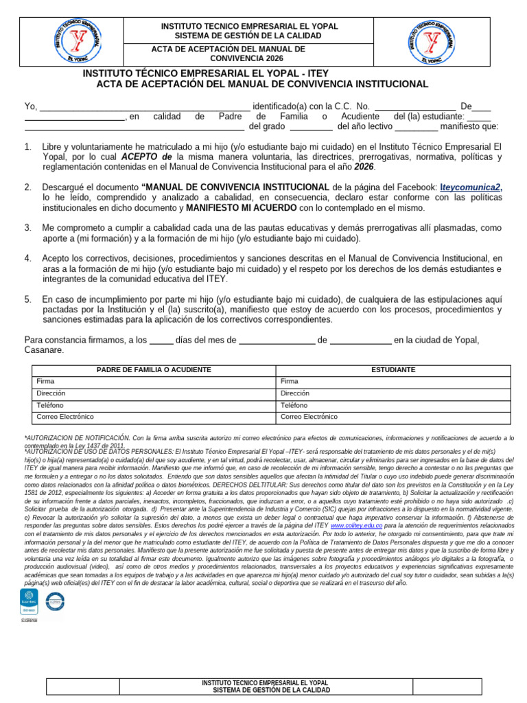 Documentos Matricula Estudiantes Nuevos 2025 (2)[1] | PDF