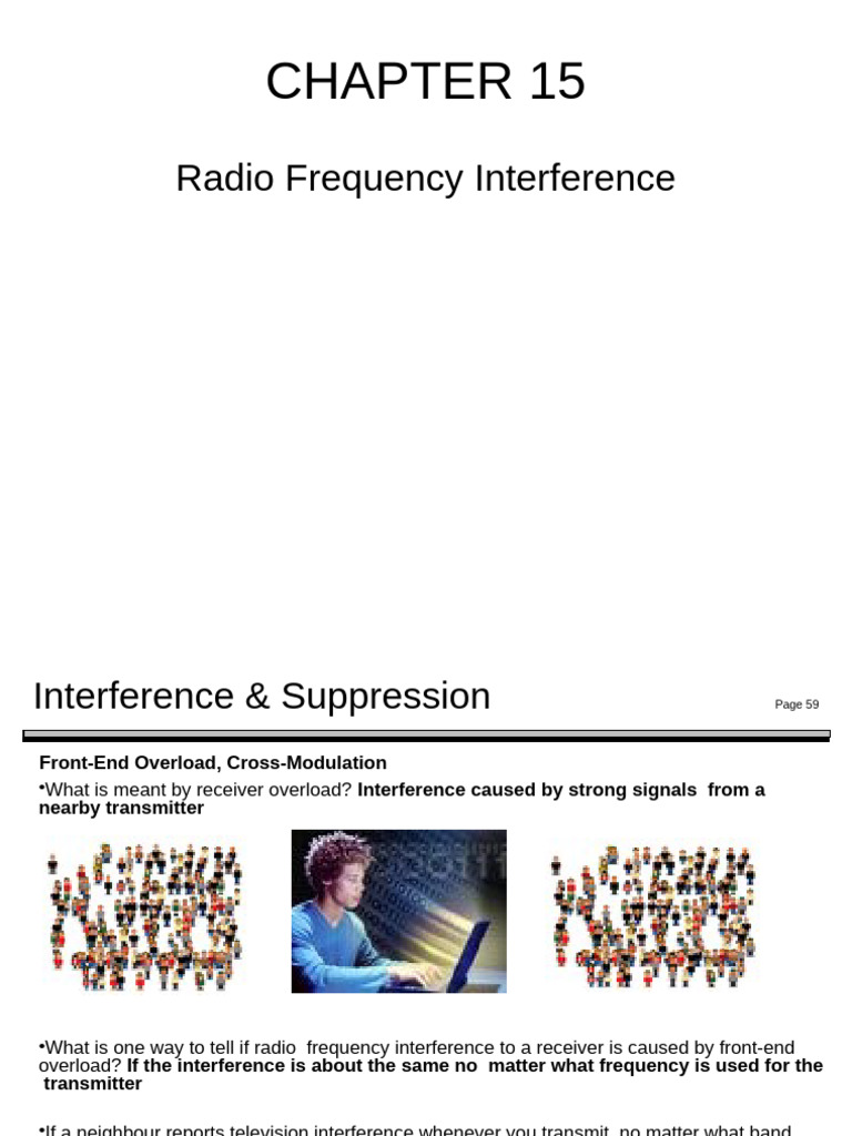 Chapter 15 - Radio Frequency Interference | PDF | Transmitter ...