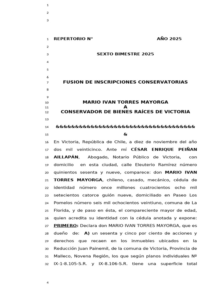 Fusion Mario Torres | PDF | Derecho Civil (Common Law)