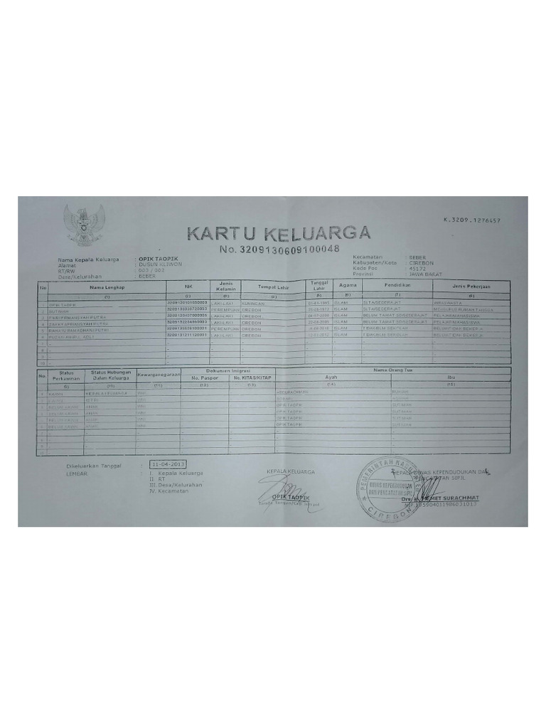 Pengisian Form APL1 & APL2 | PDF