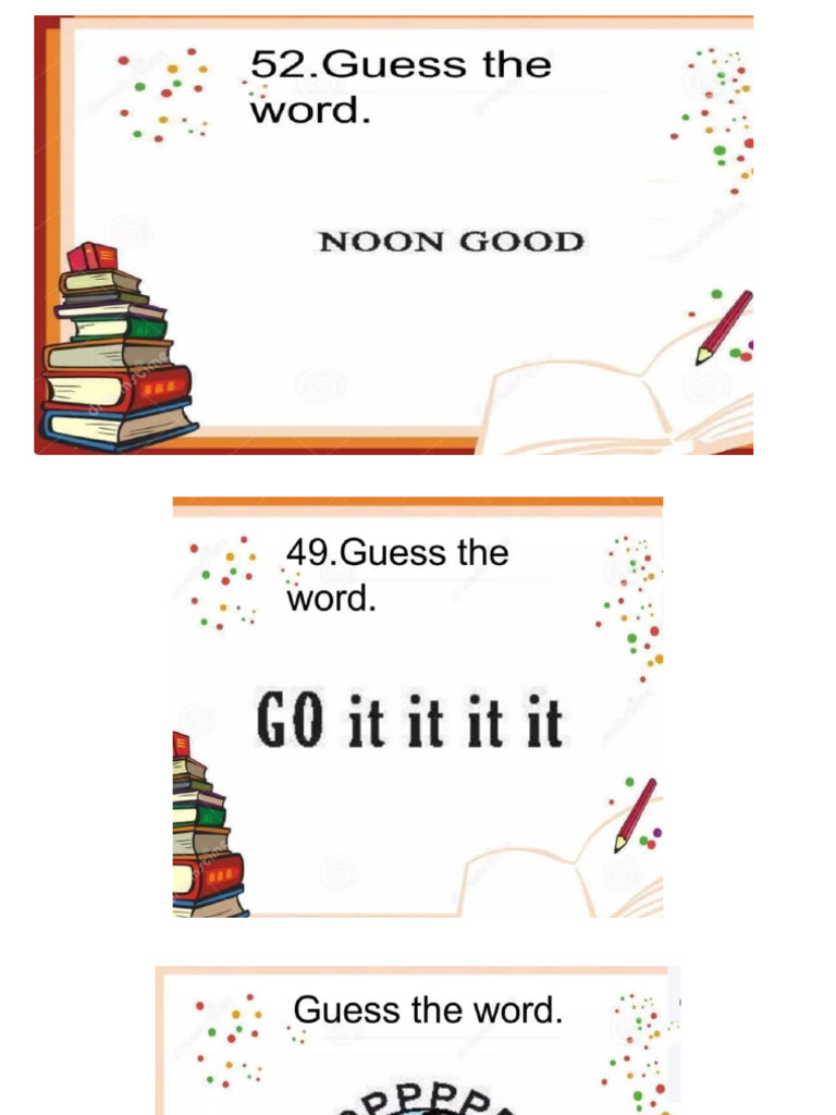Guess The Word | PDF