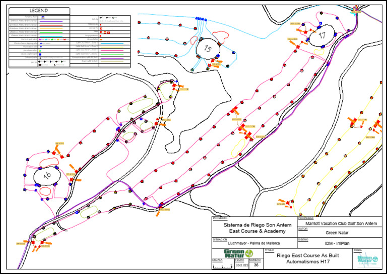 East Course Irrigation System Plan | PDF | Hydraulics | Gas Technologies