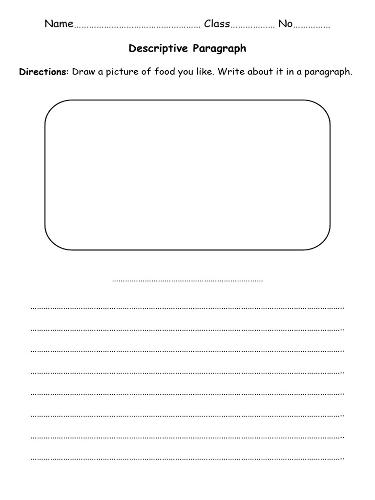 Descriptive Paragraph | PDF