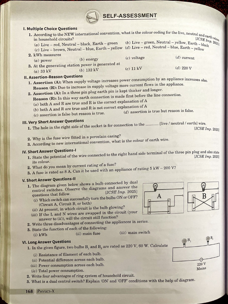 Current Electricity Important Questions | PDF