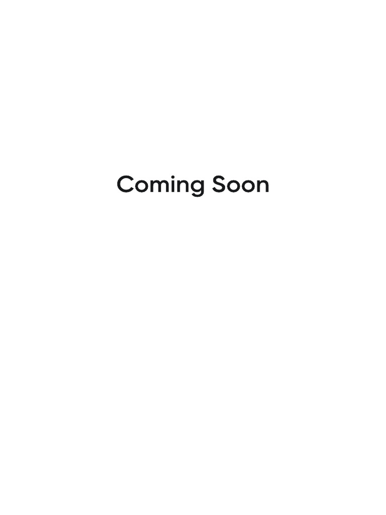 Coming Soon | PDF