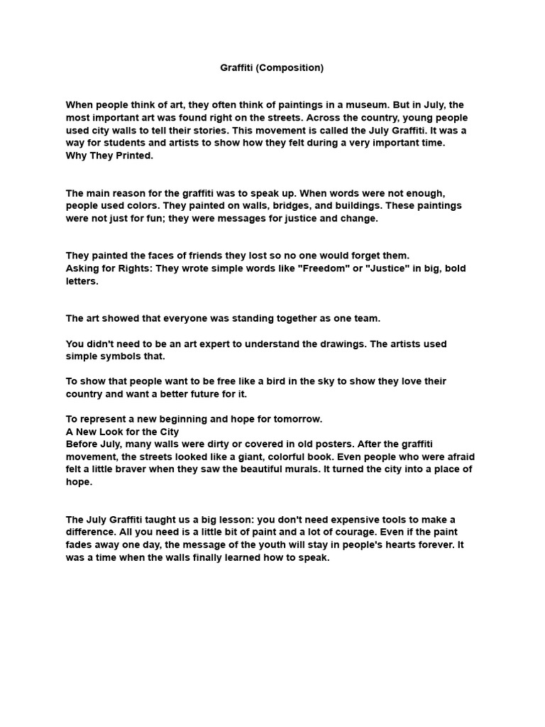 Graffiti (Composition) | PDF