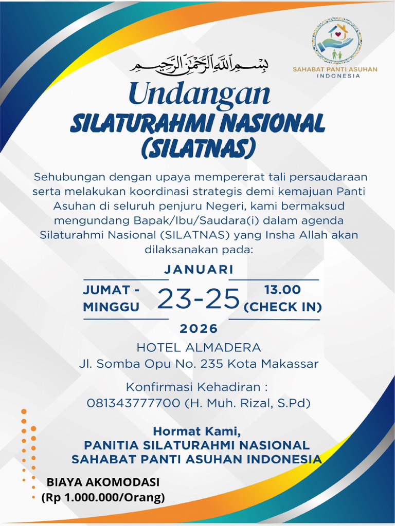 Undangan Arisan Putih Biru Formal Modern | PDF