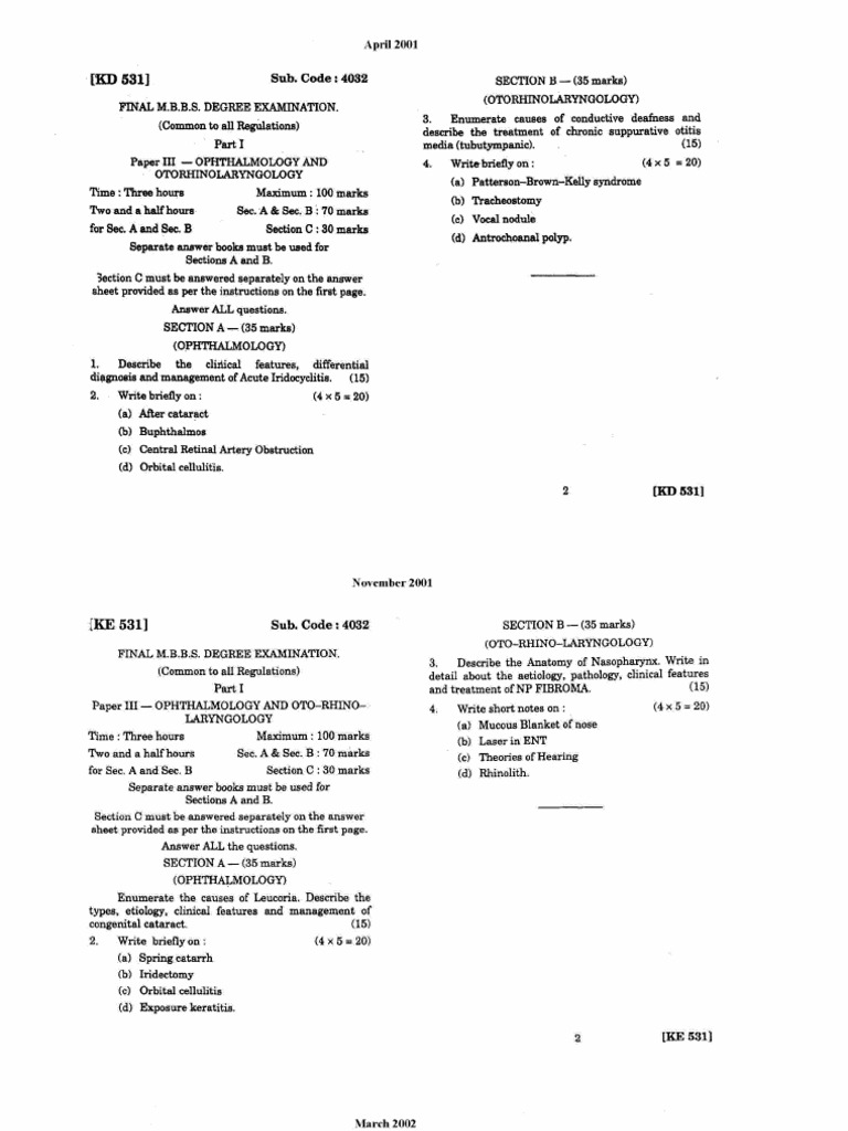 Opthal+ent 1990 2005 | PDF