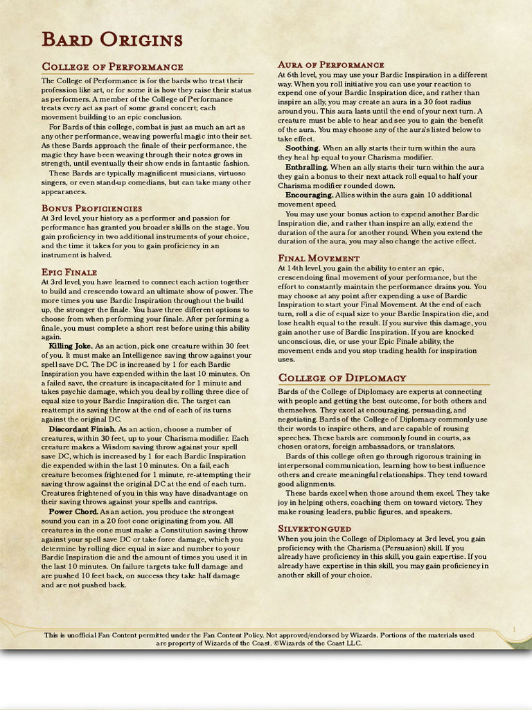 Bard College Features and Abilities | PDF