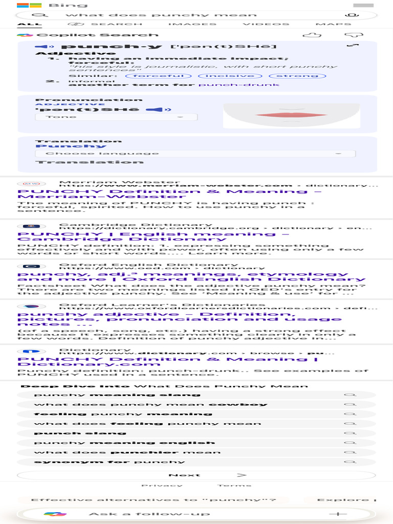 What Does Punchy Mean - Search | PDF