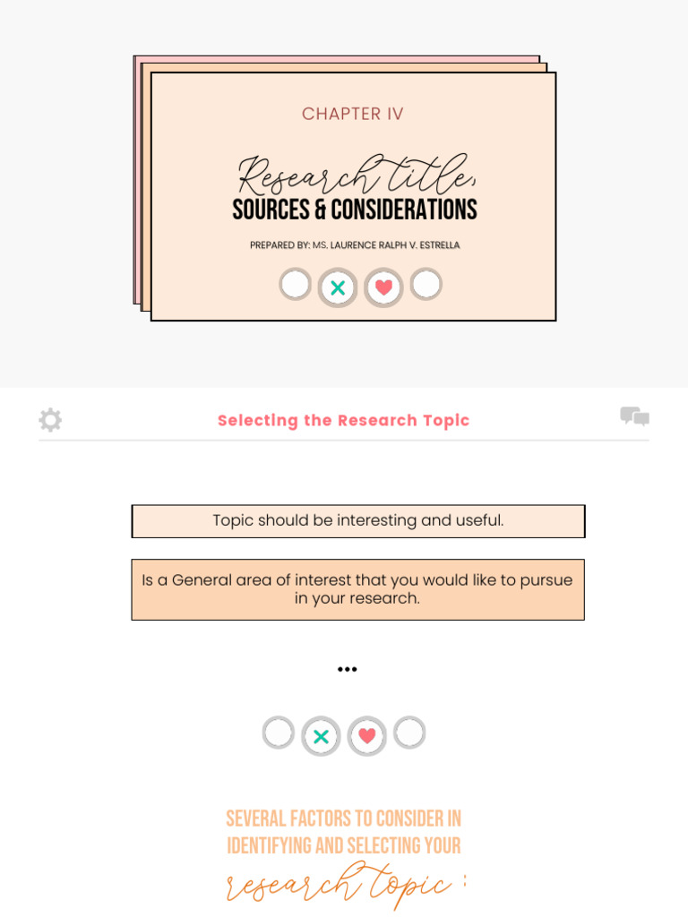 Selecting a Research Topic Guide | PDF | Experience | Cognition