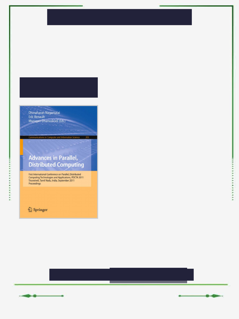 Advances in Parallel Distributed Computing First International ...