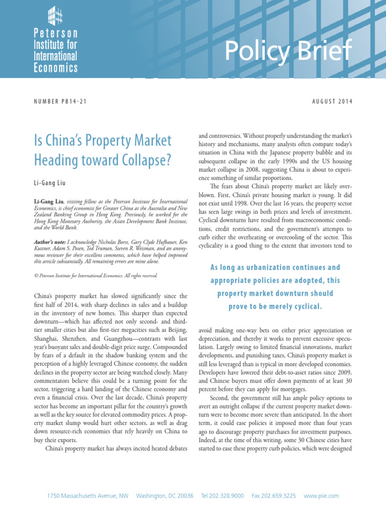 China's Property Market: Current Trends | PDF | Mortgages | Investing