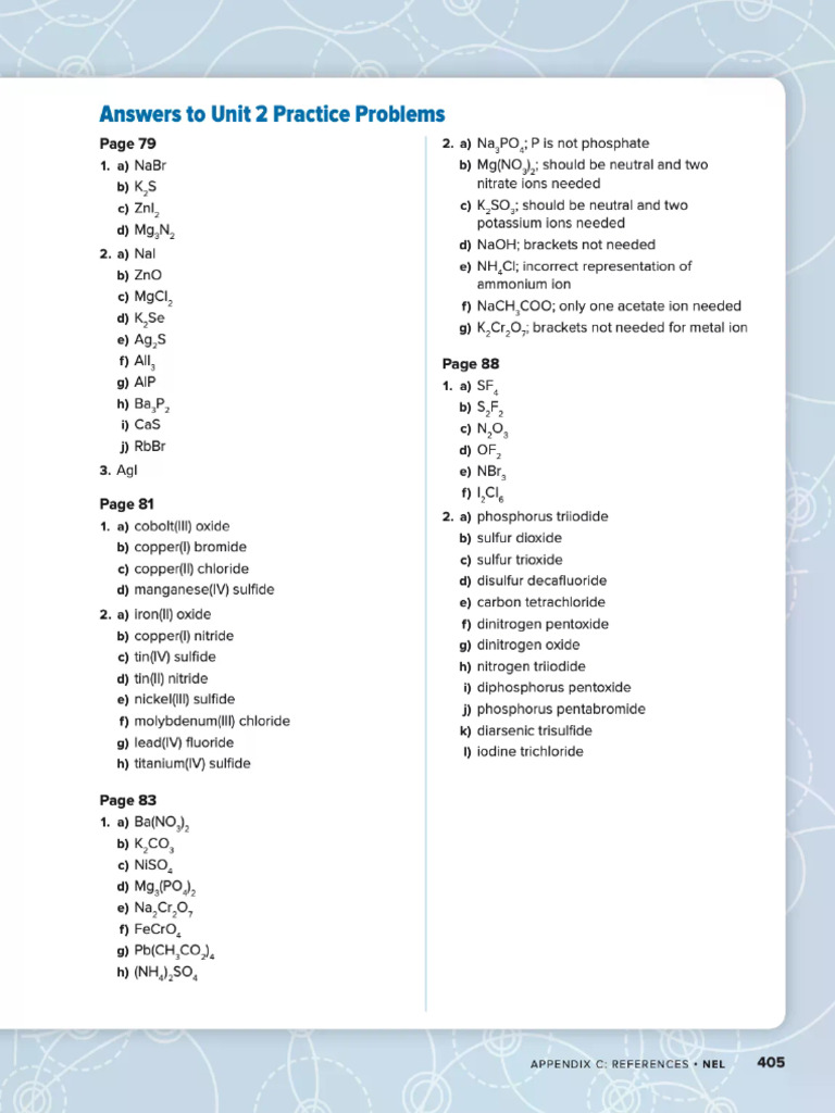 BC9 - Answer Key | PDF