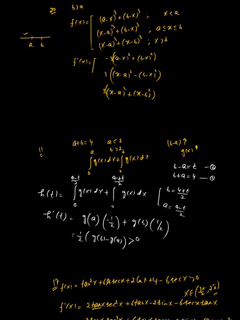 Application of Derivatives - L-04 (Class Notes) - Rolle's and LMVT | PDF