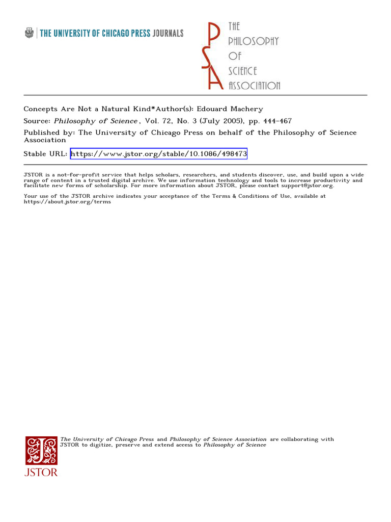 Concepts Are Not A Natural Kinds | PDF | Concept | Knowledge