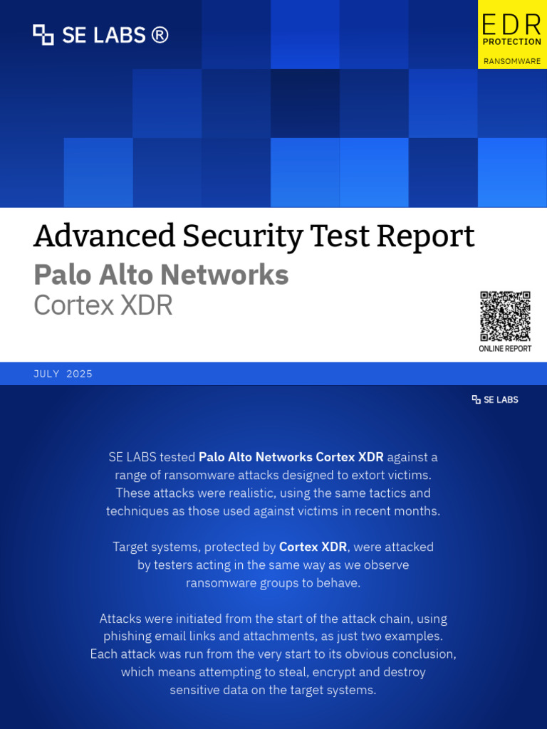 Cortex XDR Ransomware Test Report 2025 | PDF | Ransomware | Computer ...