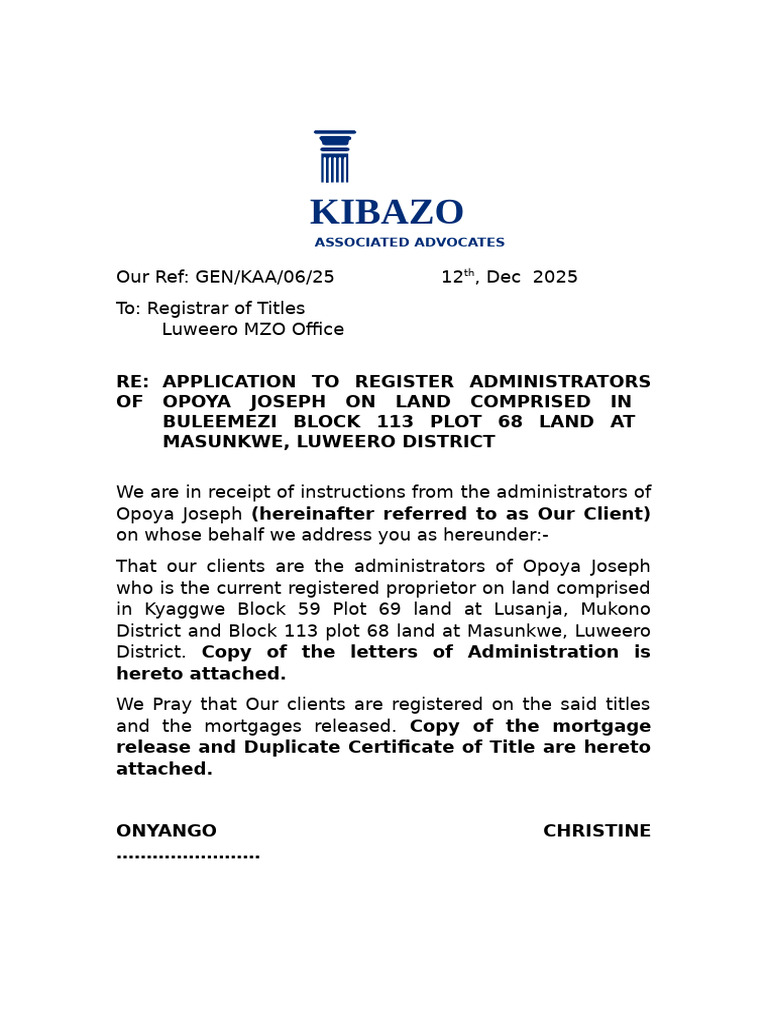 Application to Register Land Administrators | PDF