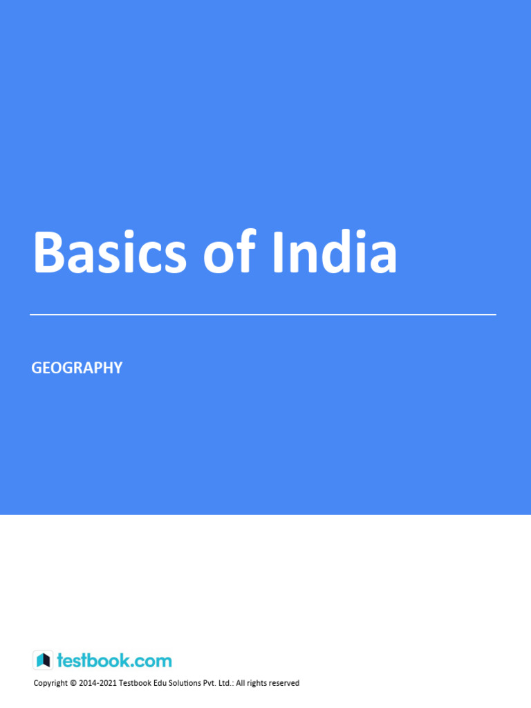 Geography Basics of India Explained | PDF | Indian Ocean | Kashmir