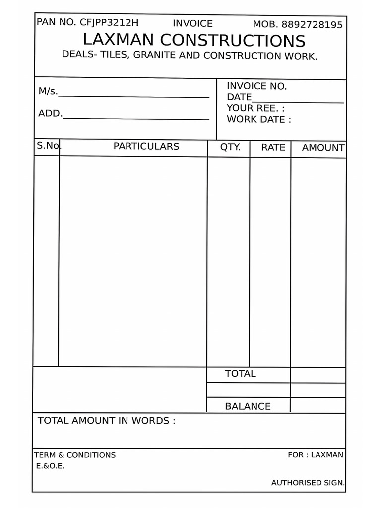 Laxman Bill | PDF