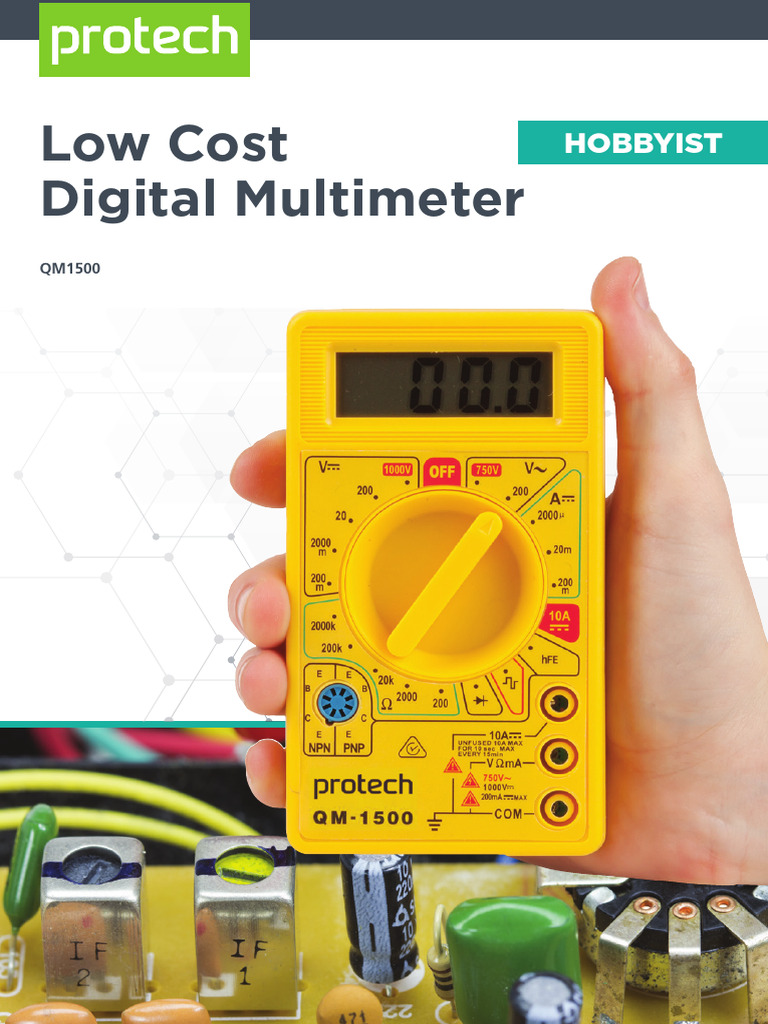 Low Cost Digital Multimeter Manual | PDF | Bipolar Junction Transistor ...