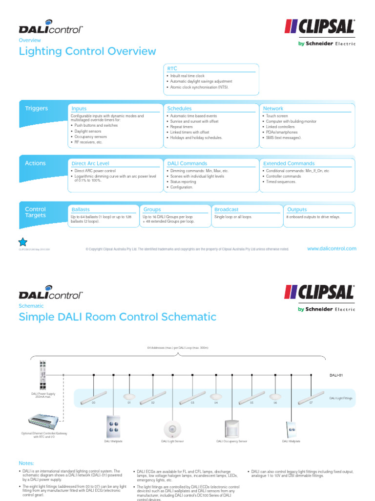 DALI Lighting Control System Overview | PDF | Switch | Power Supply