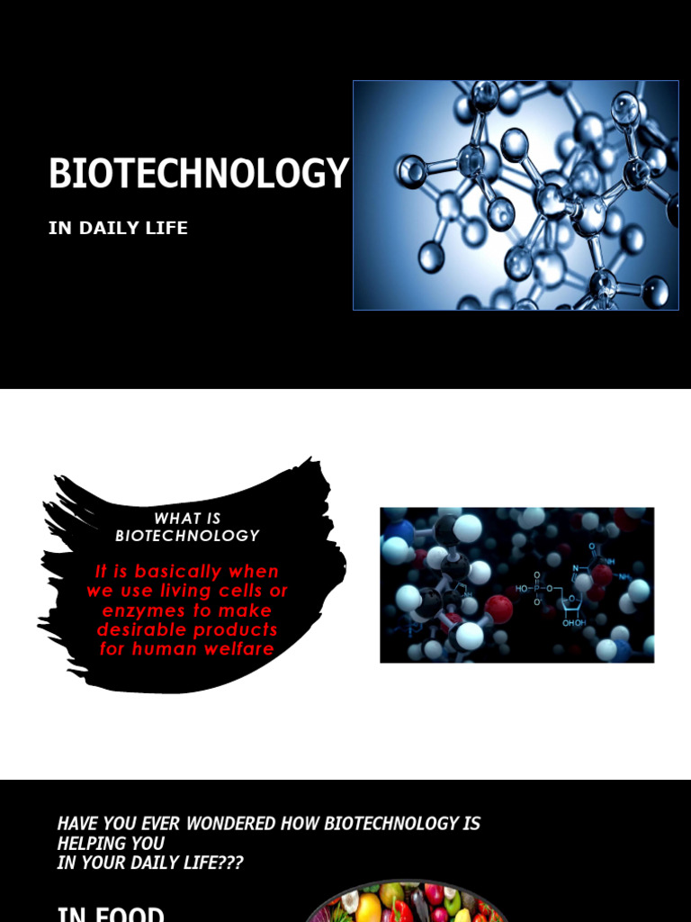 Biotechnology's Role in Daily Life | PDF