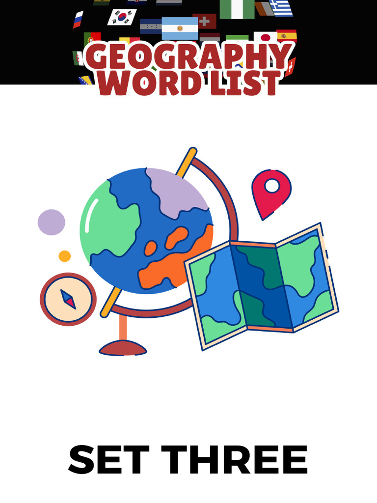 Geography Word List & Quiz Set 3 Grade 2-5 | PDF | Mountains | Earth ...