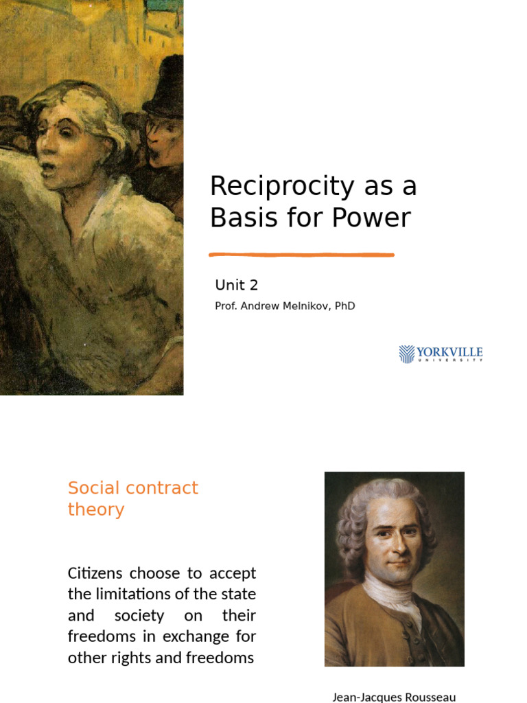U2. Reciprocity As A Basis For Power | PDF | Charisma | Social Contract