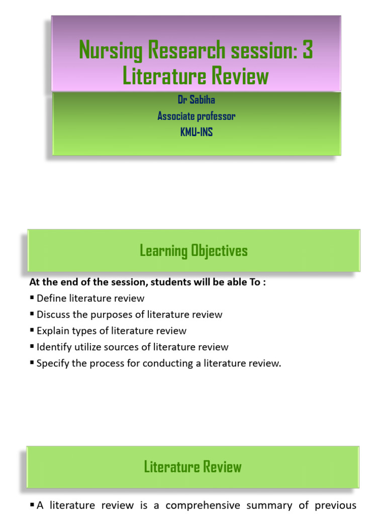 Session 3 Literature Review | PDF | Inquiry | Learning