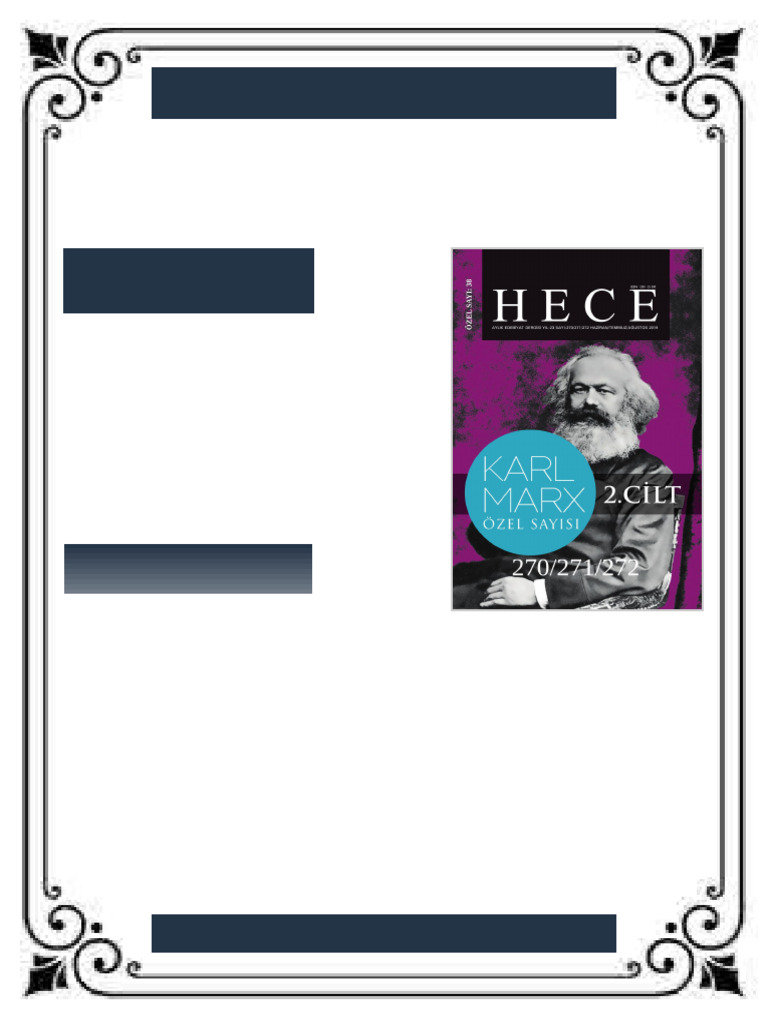 Hece Karl Marx 2 Cilt 1st Edition Kolektif: or Type in Your Web Browser ...