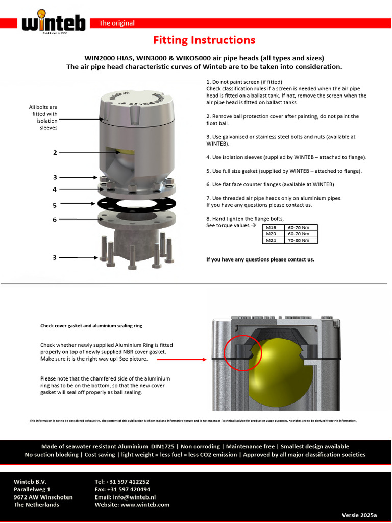 Fitting Instructions + Maintenance Advice 2025a | PDF | Pipe (Fluid ...