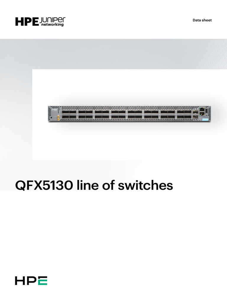 QFX5130 Line of Switches-A00150812enw | PDF | Computer Network ...