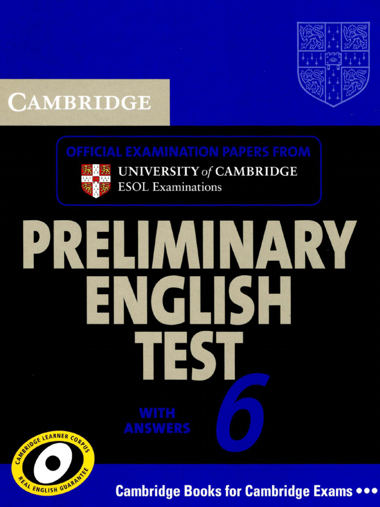 Cambridge Preliminary English Test 6 - Book | PDF