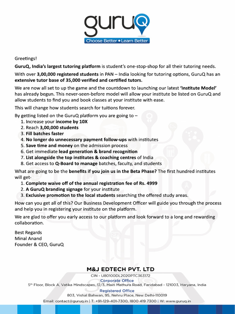 Institute Letter | PDF