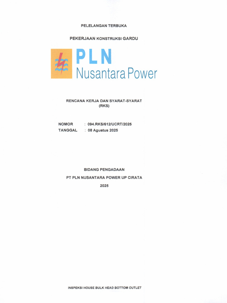 RKS Gardu PLN | PDF