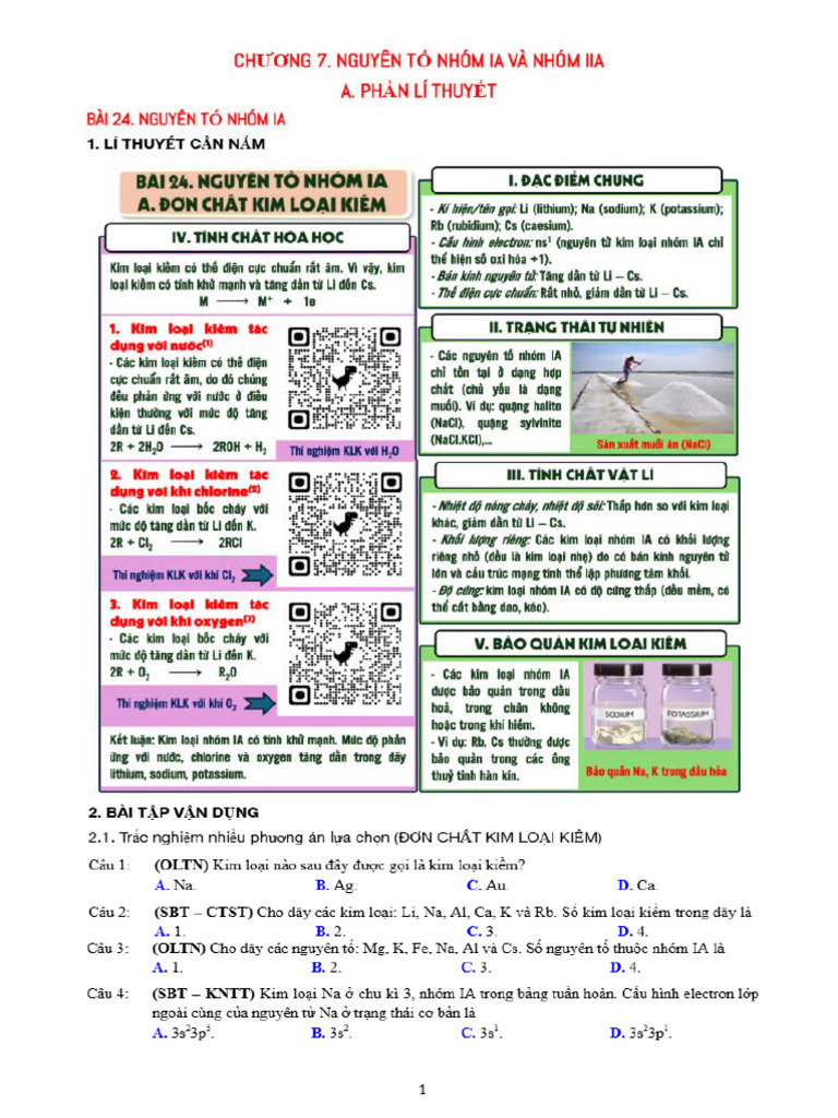 Kim Loai Nhom 1a | PDF