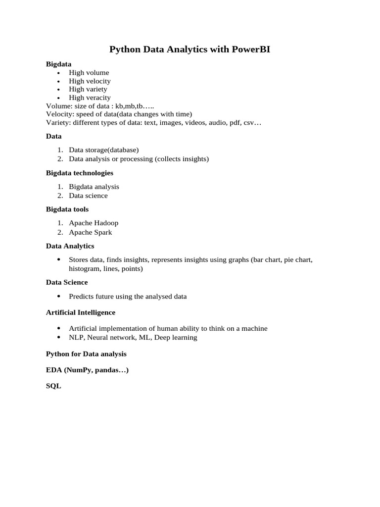 Python for Big Data Analytics Guide | PDF